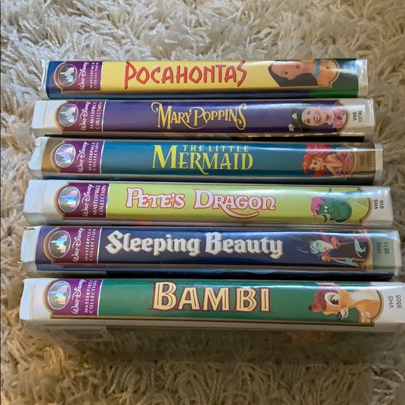 Disney | Other | Lot Of 6 Disney Master Collection Vhs Tapes | Poshmark